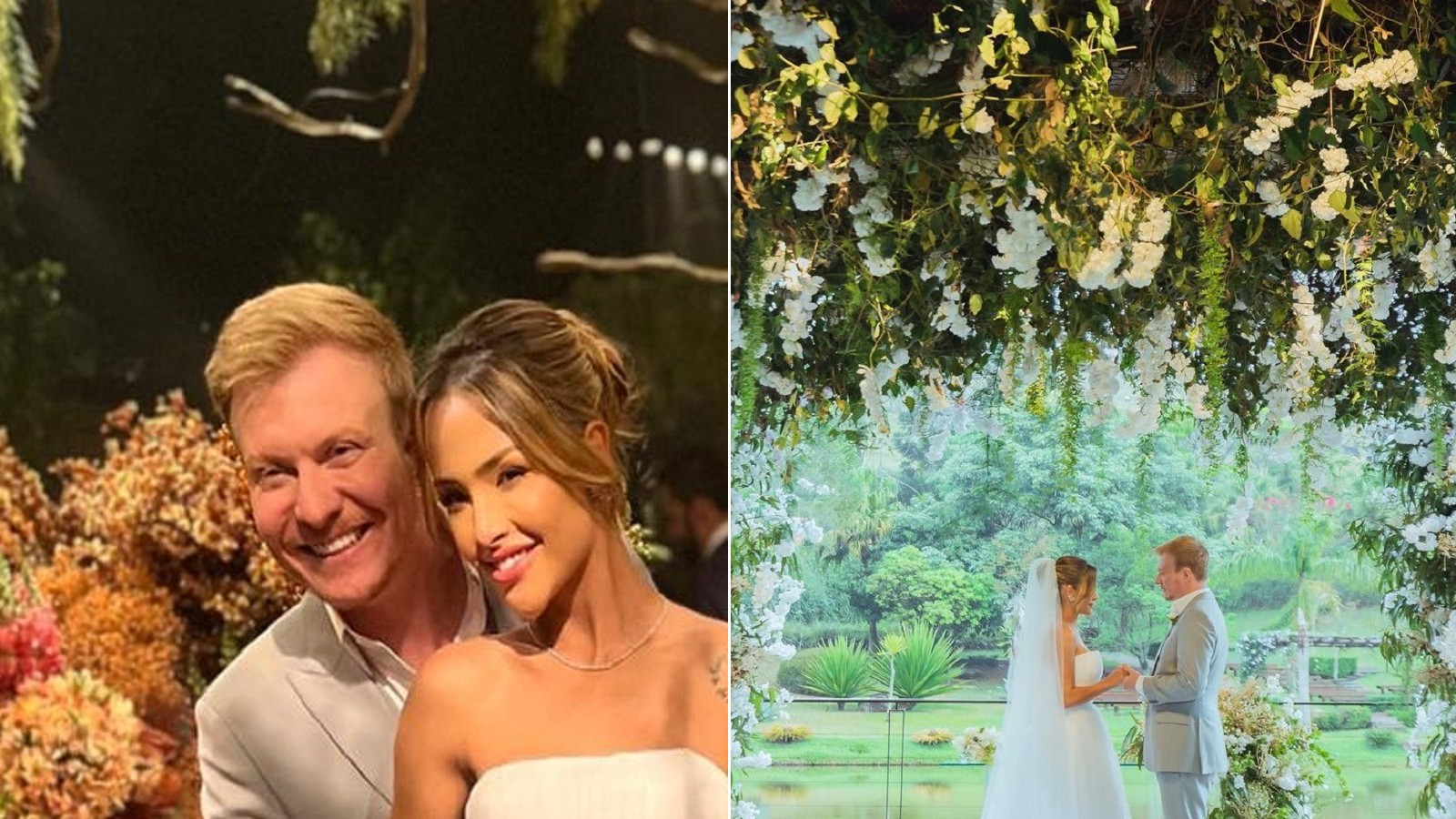Casamento de Gabi Luthai e Teo Teló foi ao ar livre: noiva optou por ...