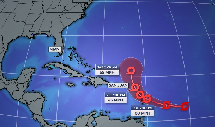 Se forma la tormenta tropical Tammy cerca de las Antillas: esta sería ...