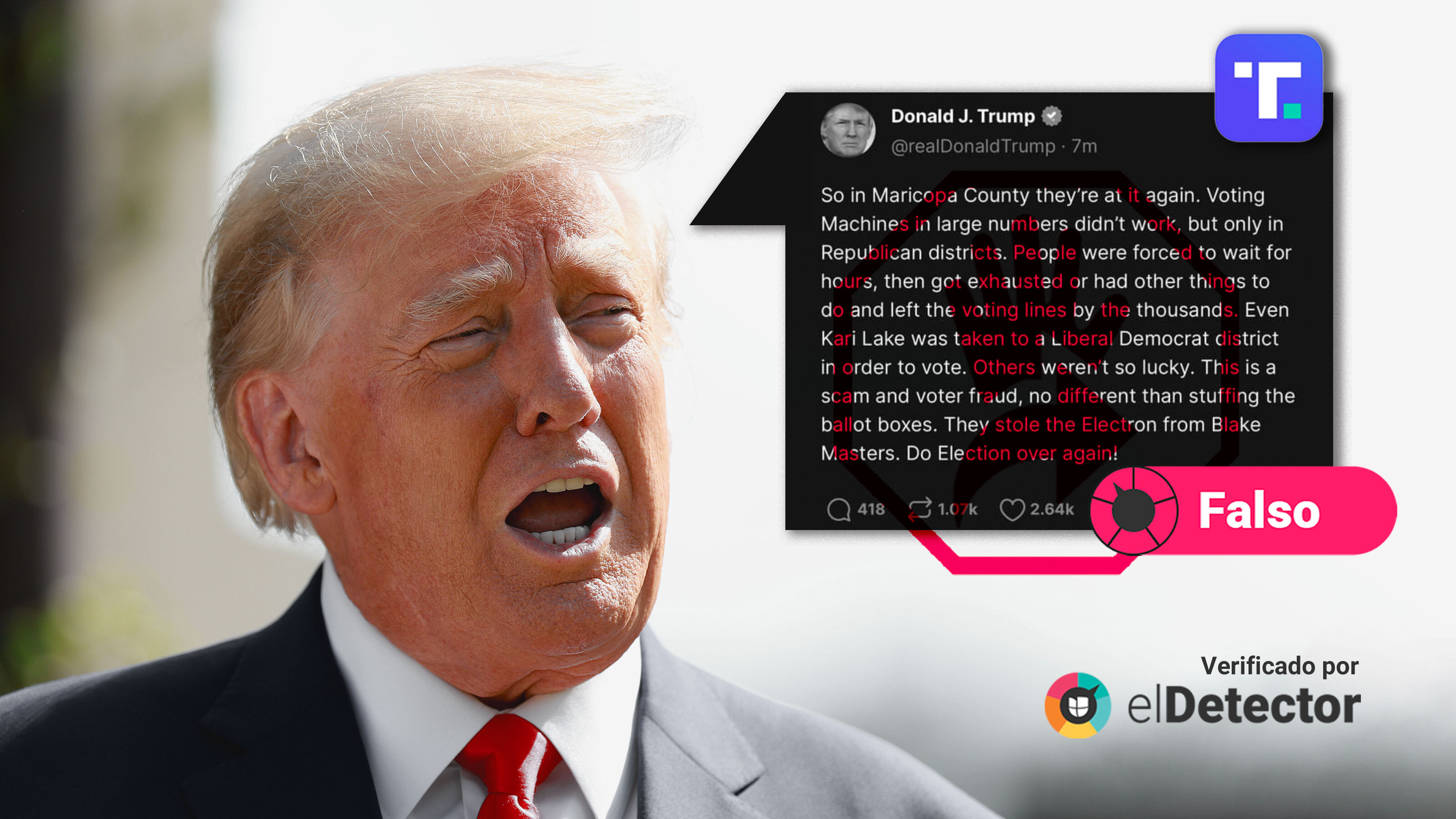 Es falso que las máquinas de votación fallaron “solo en distritos ...