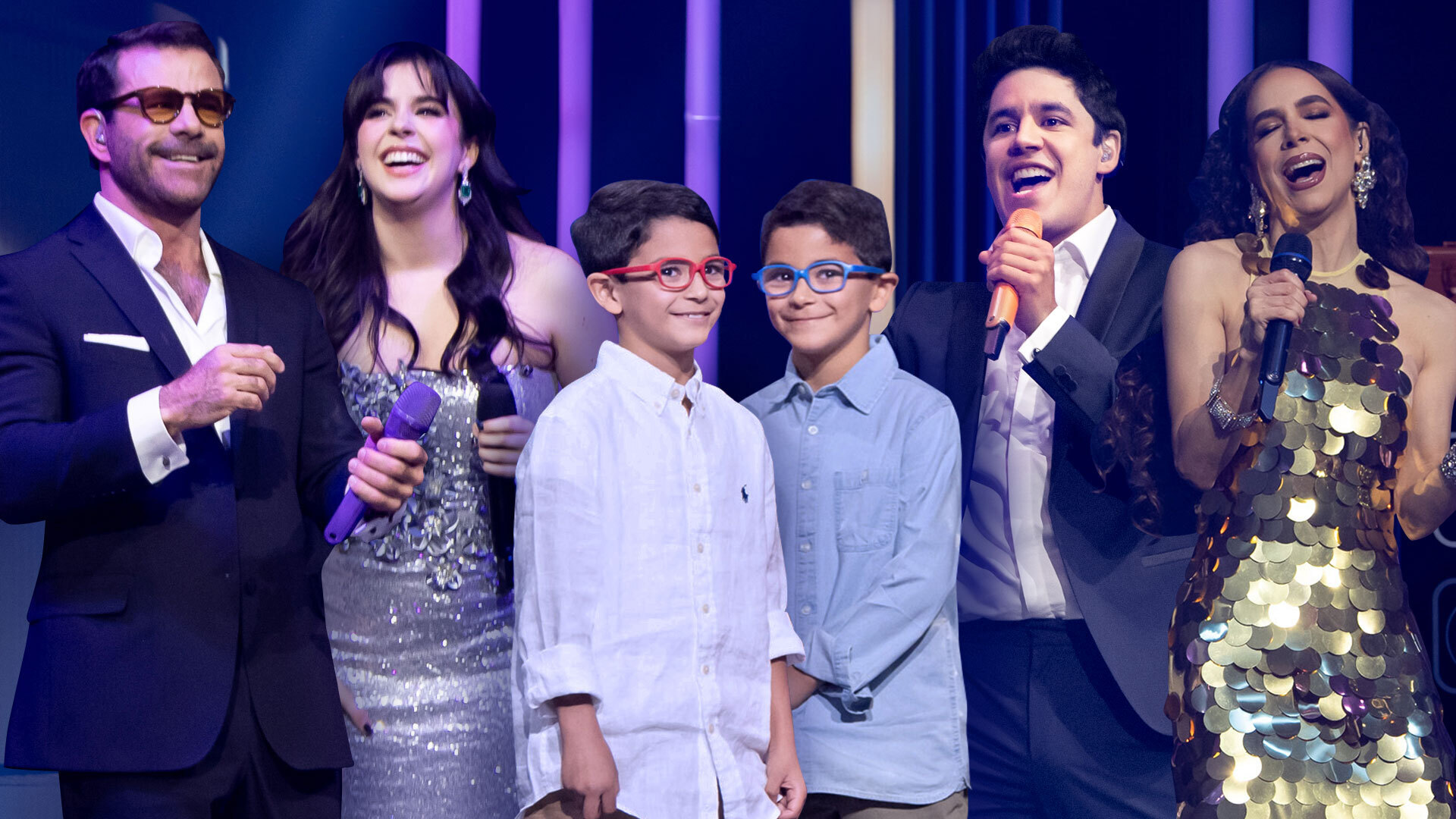 La familia Capetillo, con gemelos incluidos, llegó a Juego de Voces a ...