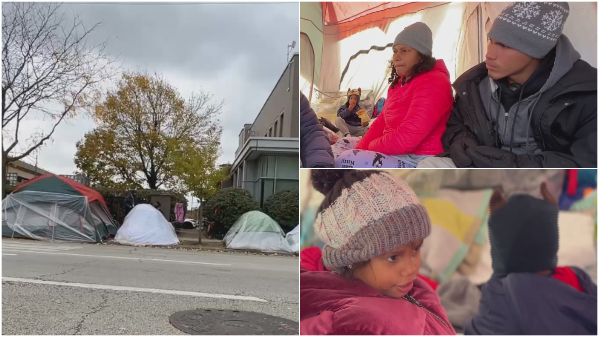 Otra noche de intenso frío tienen que experimentar cientos de migrantes ...