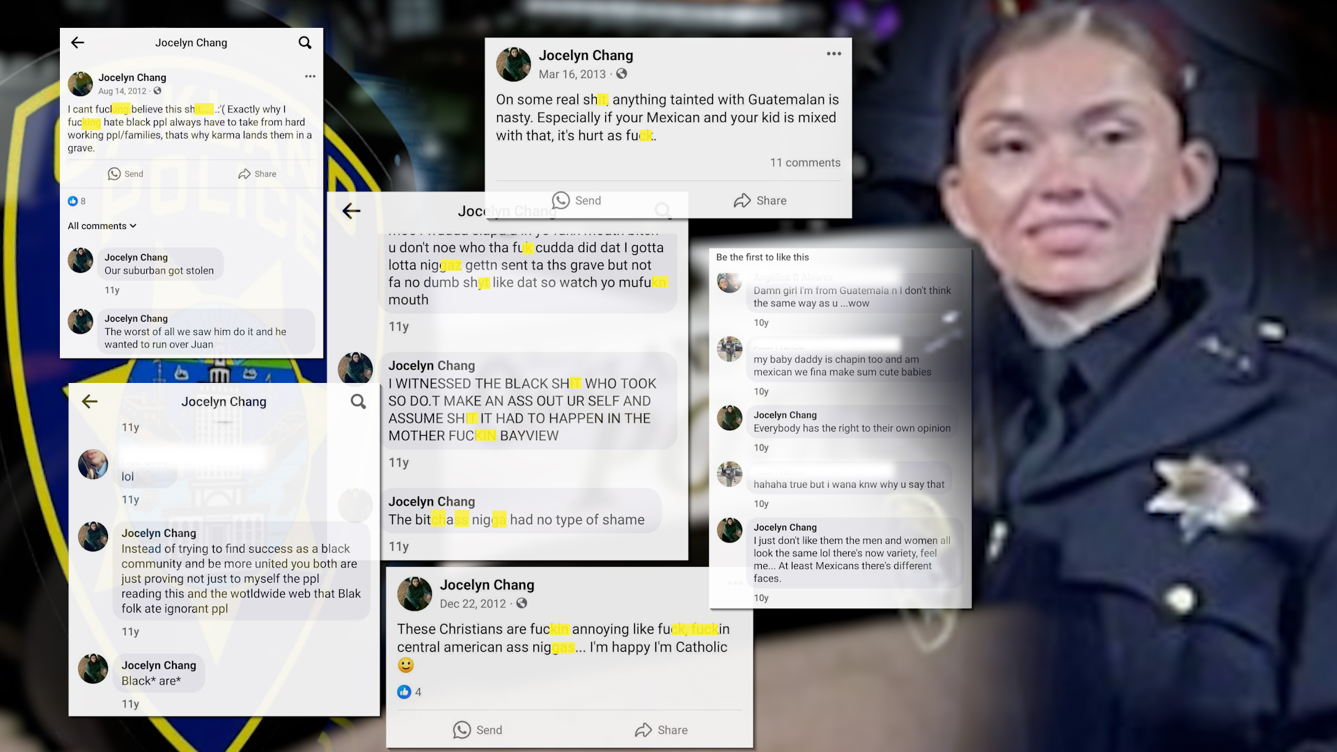 Despiden a oficial de la Policía de Oakland, Jocelyn Chang, por comentarios racistas en Facebook ...
