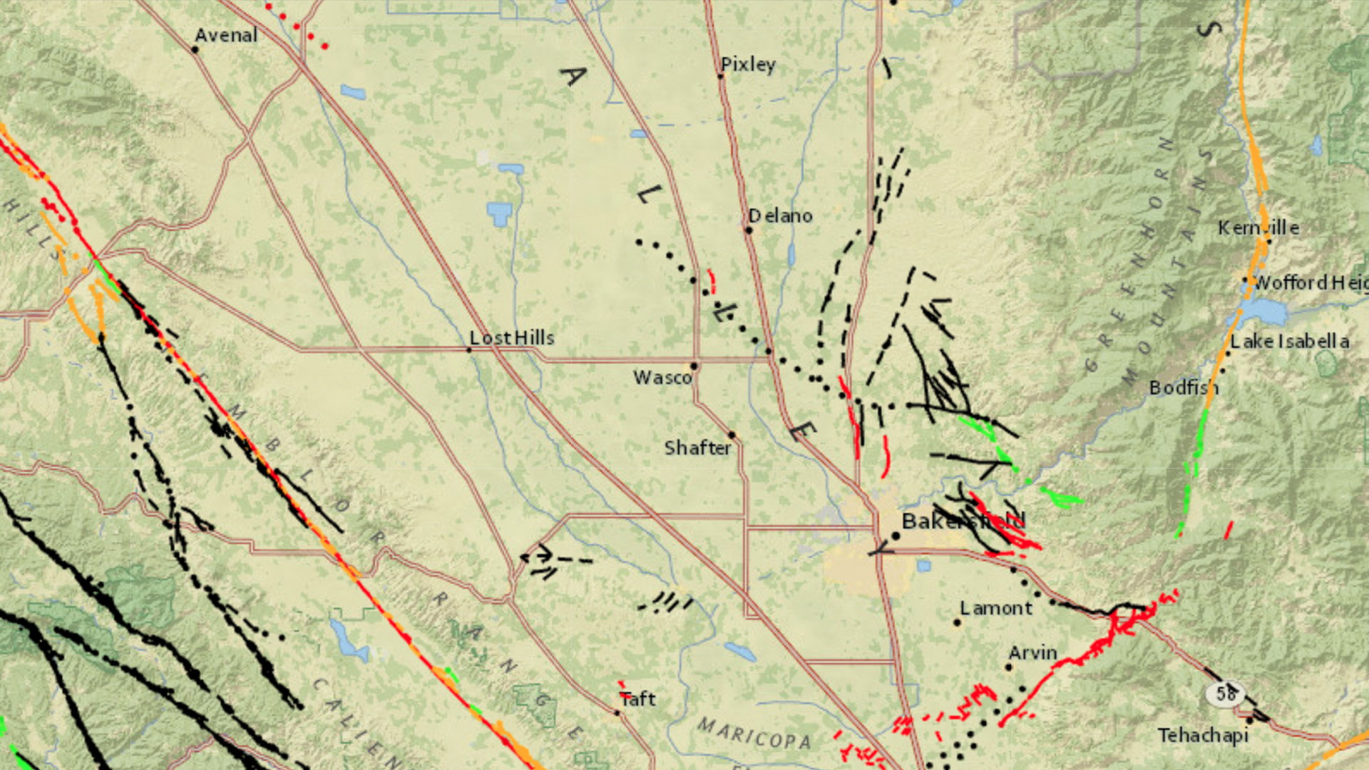 Mapa De Fallas En California Fallas Corticales En Los Andes Chilenos: