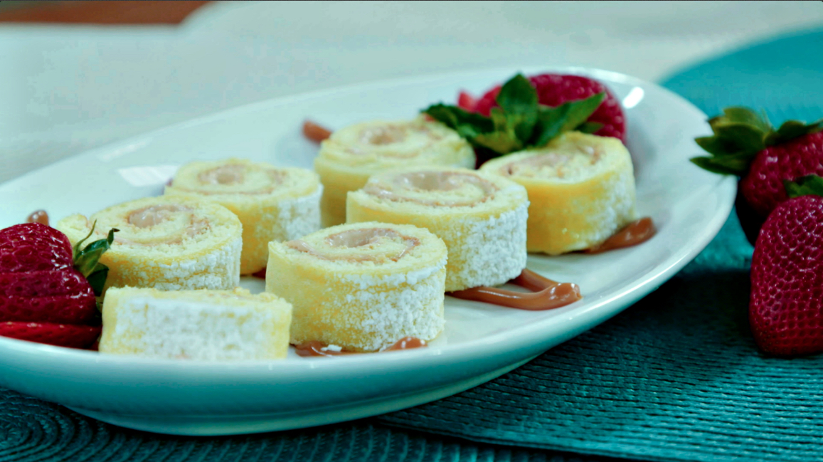 Receta de Pionono relleno de dulce de leche fácil y delicioso ...