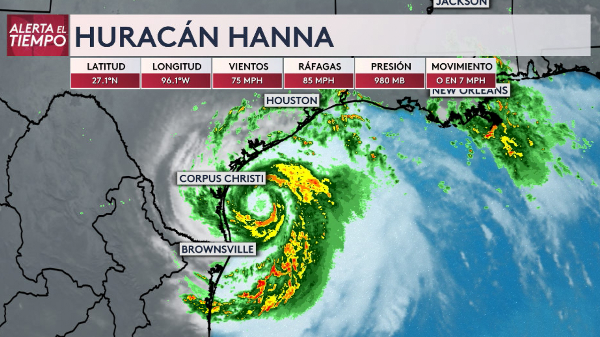 Te explicamos cómo afectará a Houston el huracán Hanna, que se dirige a ...