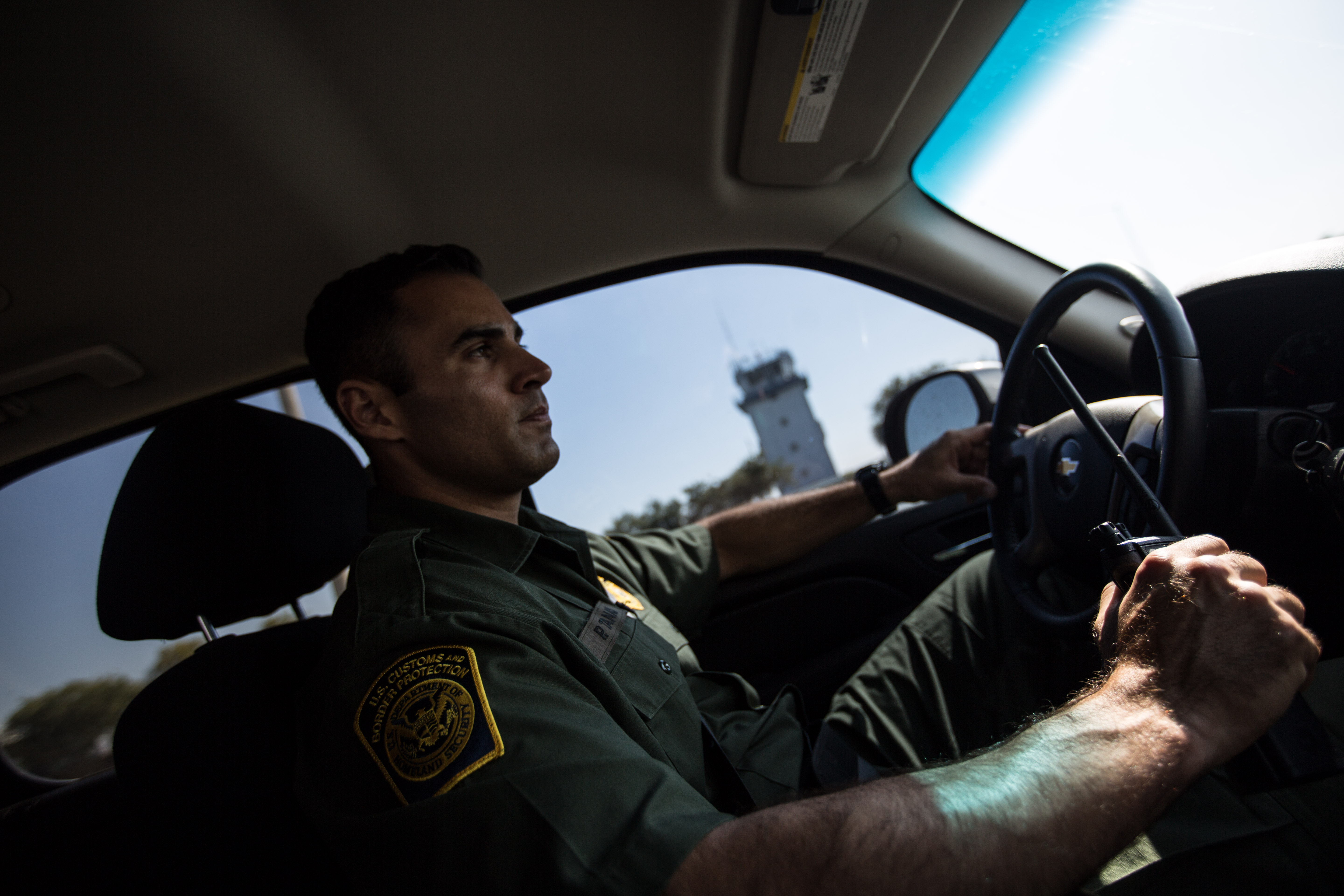 Patrolling the most fortified area along the US-Mexico border ...