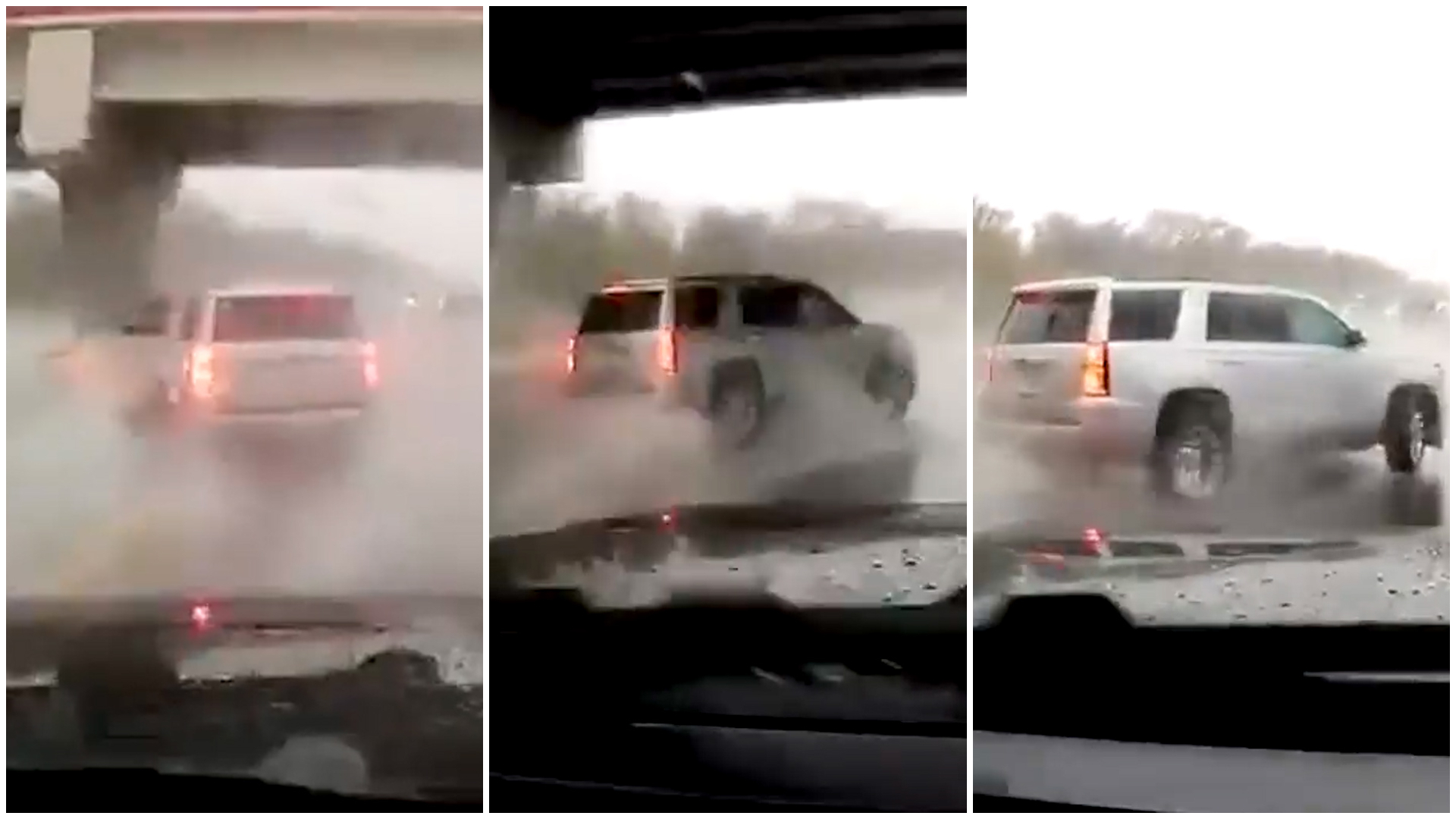 Un conductor pierde el control y se desliza en su camioneta en Texas el Día de Acción de Gracias ...