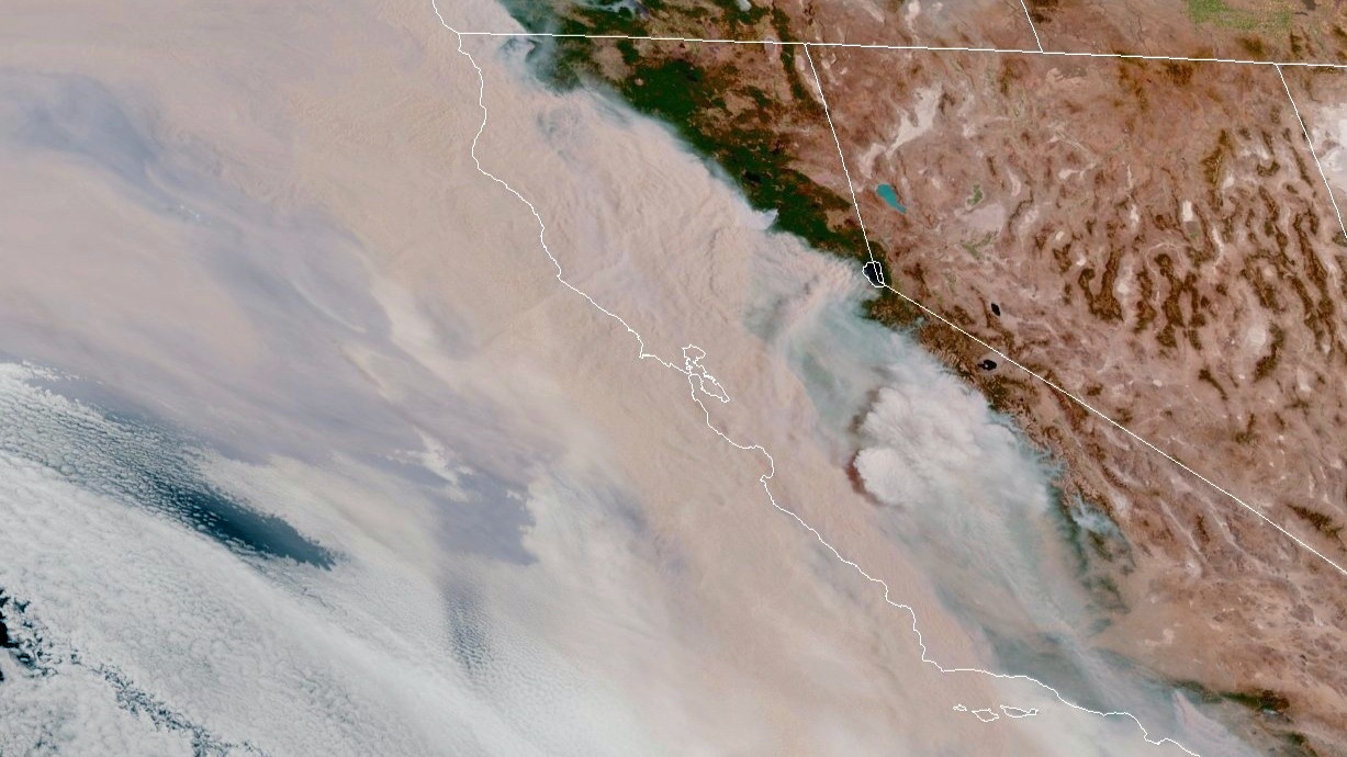 "Sumergido en un mar de humo": así luce California desde el satélite ...