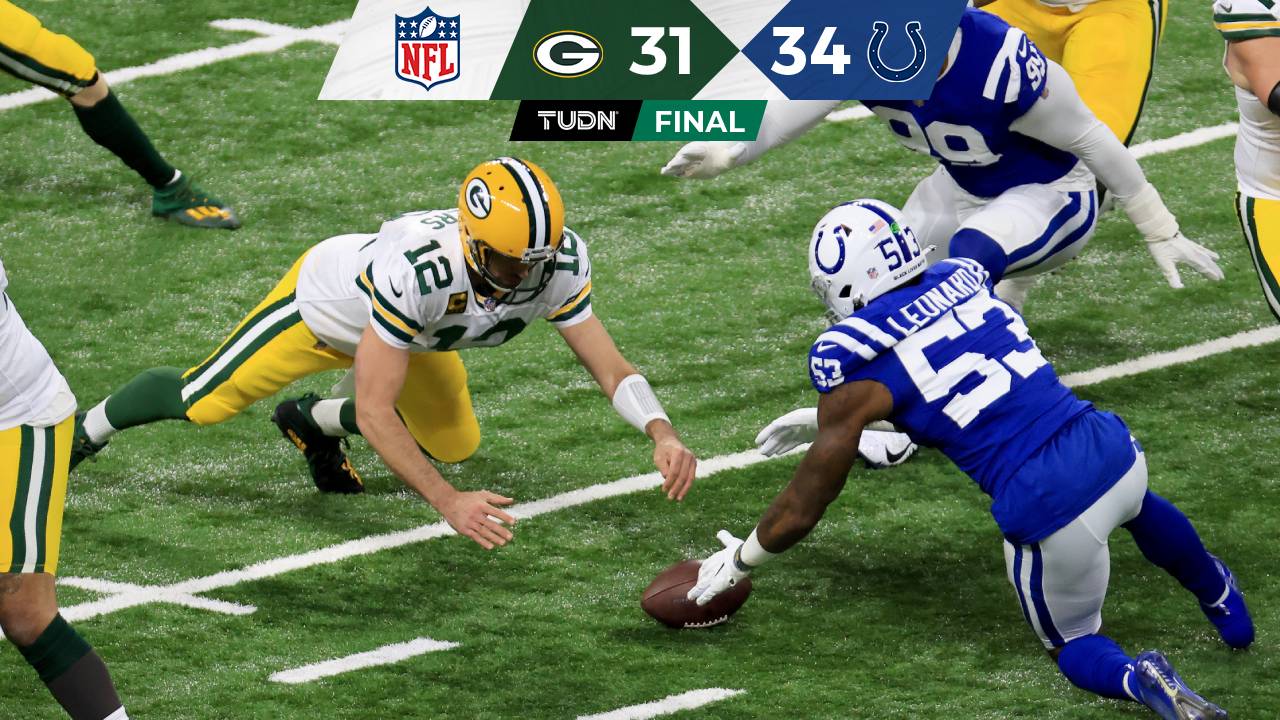 NFL | Green Bay Packers 31-34 Indianapolis Colts: Jugadas, touchdowns y ...