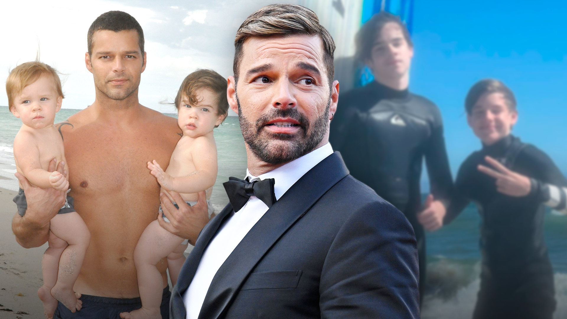 Hijos mayores de Ricky Martin cumplen 14 años y ya saben surfear ...