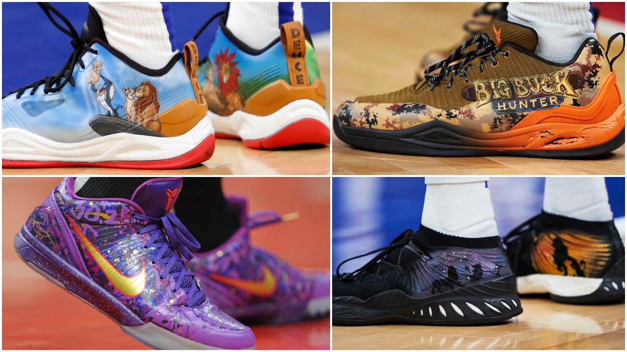 El Rey León y otros protagonistas de los mejores tenis de la NBA en una ...