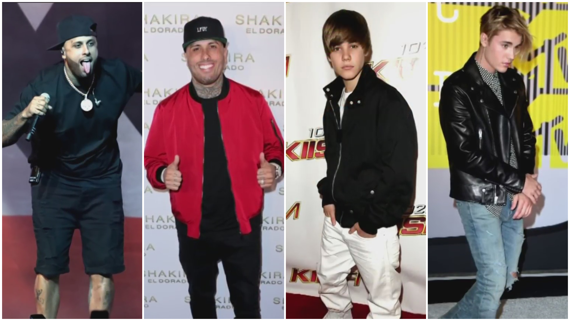 El antes y el después de Nicky Jam, Justin Bieber y otros famosos en su ...