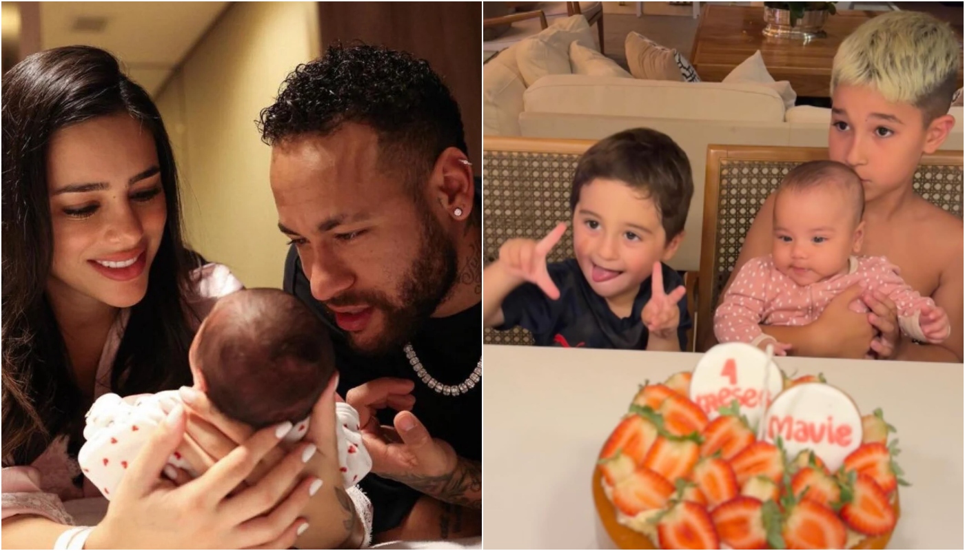 Filha de Bruna Biancardi e Neymar: Mavie completa 4 meses e ganha bolo | Zappeando Celebs ...