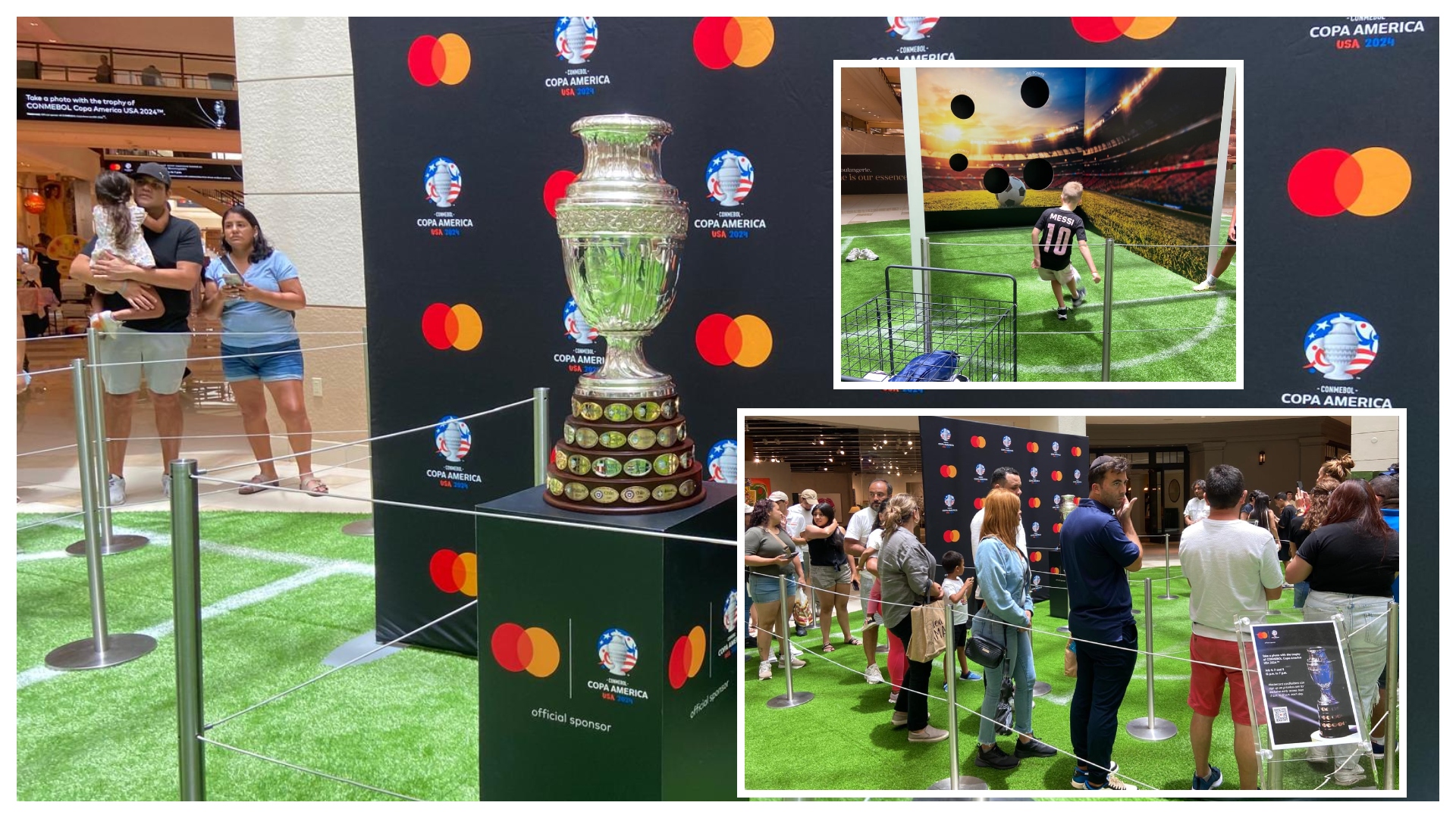 Exhiben el trofeo de la Copa América en Aventura Mall | Video ...