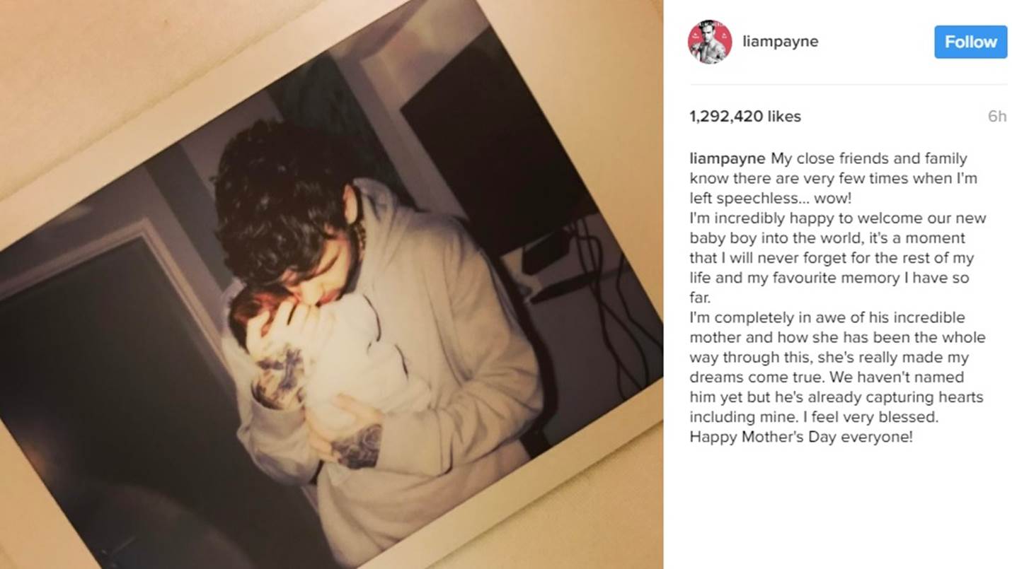 Liam Payne, de One Direction, y Cheryl Cole presentan a su primer hijo ...