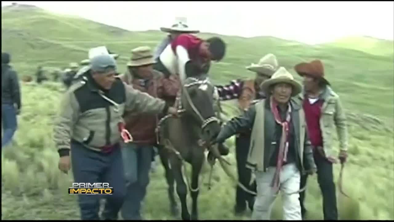 Hombre muere durante un violento ritual inca | Shows Primer Impacto ...