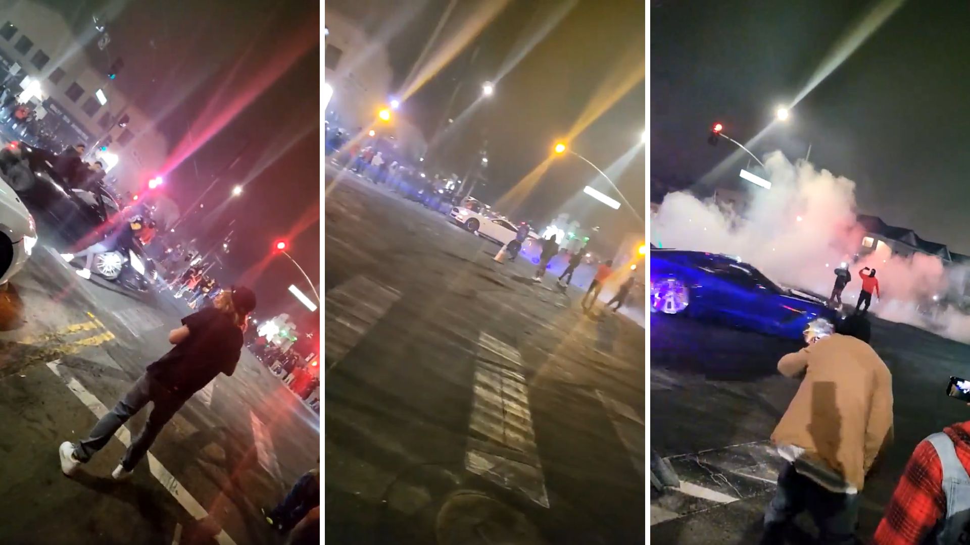 Captan en video sideshow en Oakland en el que se observaron unos 500 ...