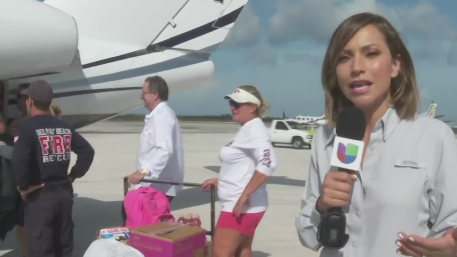 Satcha Pretto llega a Bahamas con la misión de ayuda que encabeza la ...