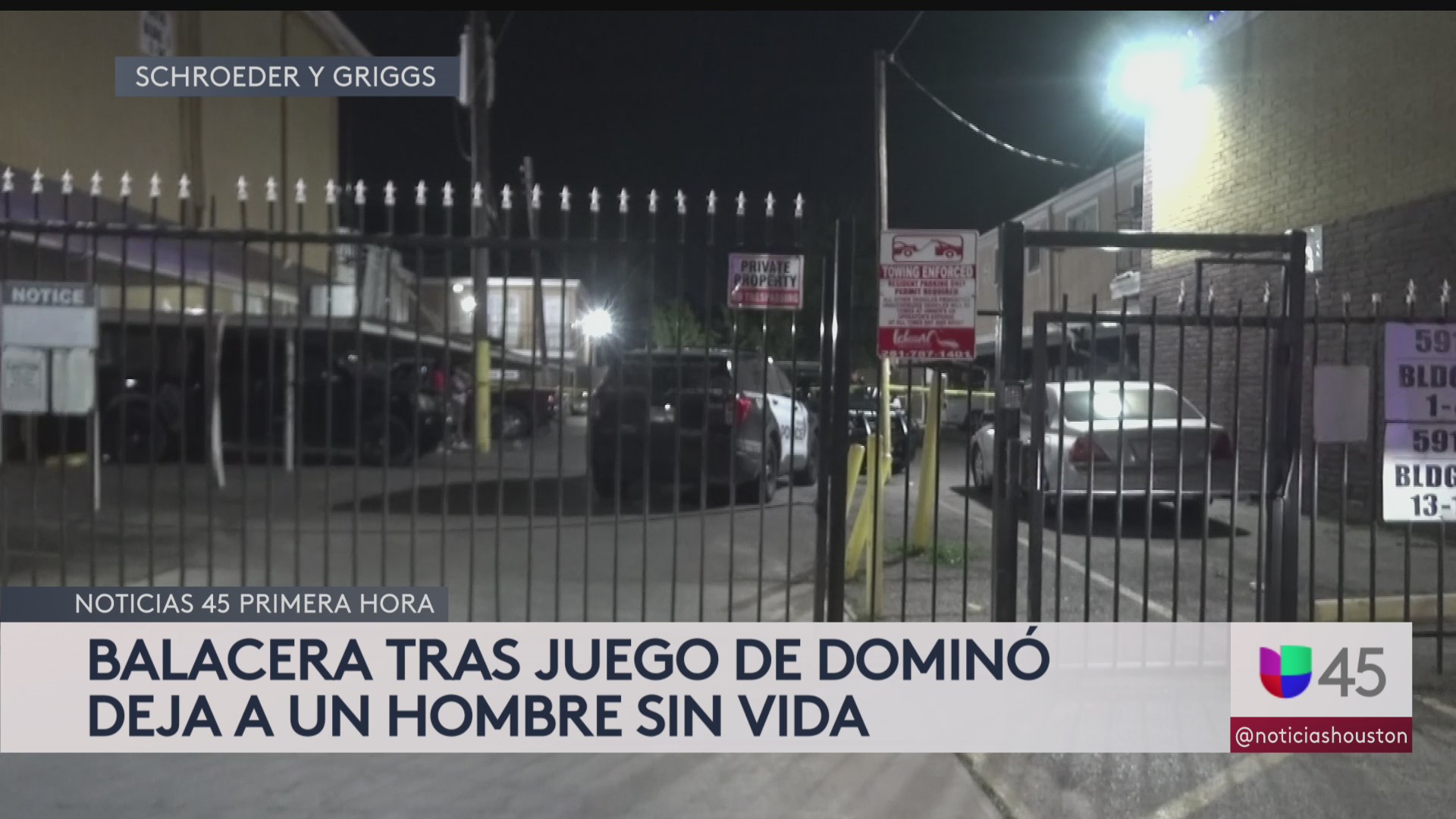 Al menos un muerto dejó una partida de dominó al sureste de Houston ...