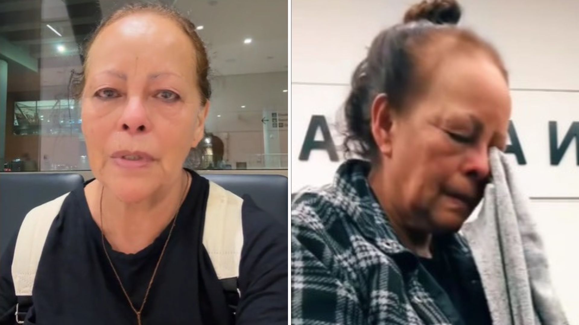 Mujer mayor denuncia que su hija la abandonó en el aeropuerto y TikTok ...