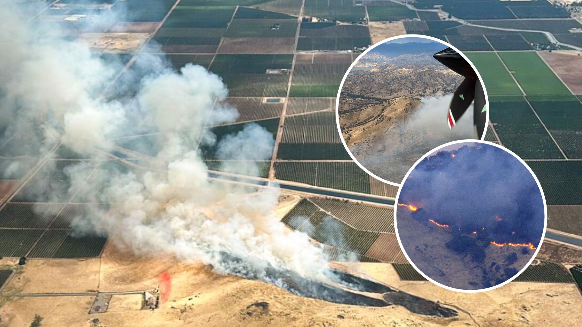 Tres incendios se juntan en Fresno, al centro de California, y se ...