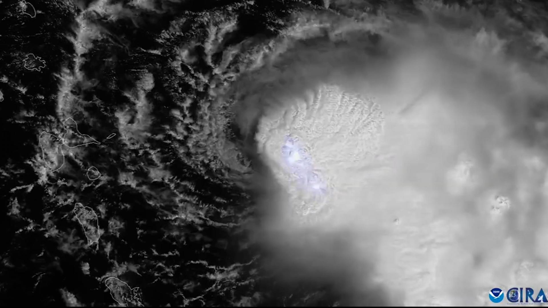 Así se ve la tormenta Fiona desde el espacio en su avance hacia Puerto ...