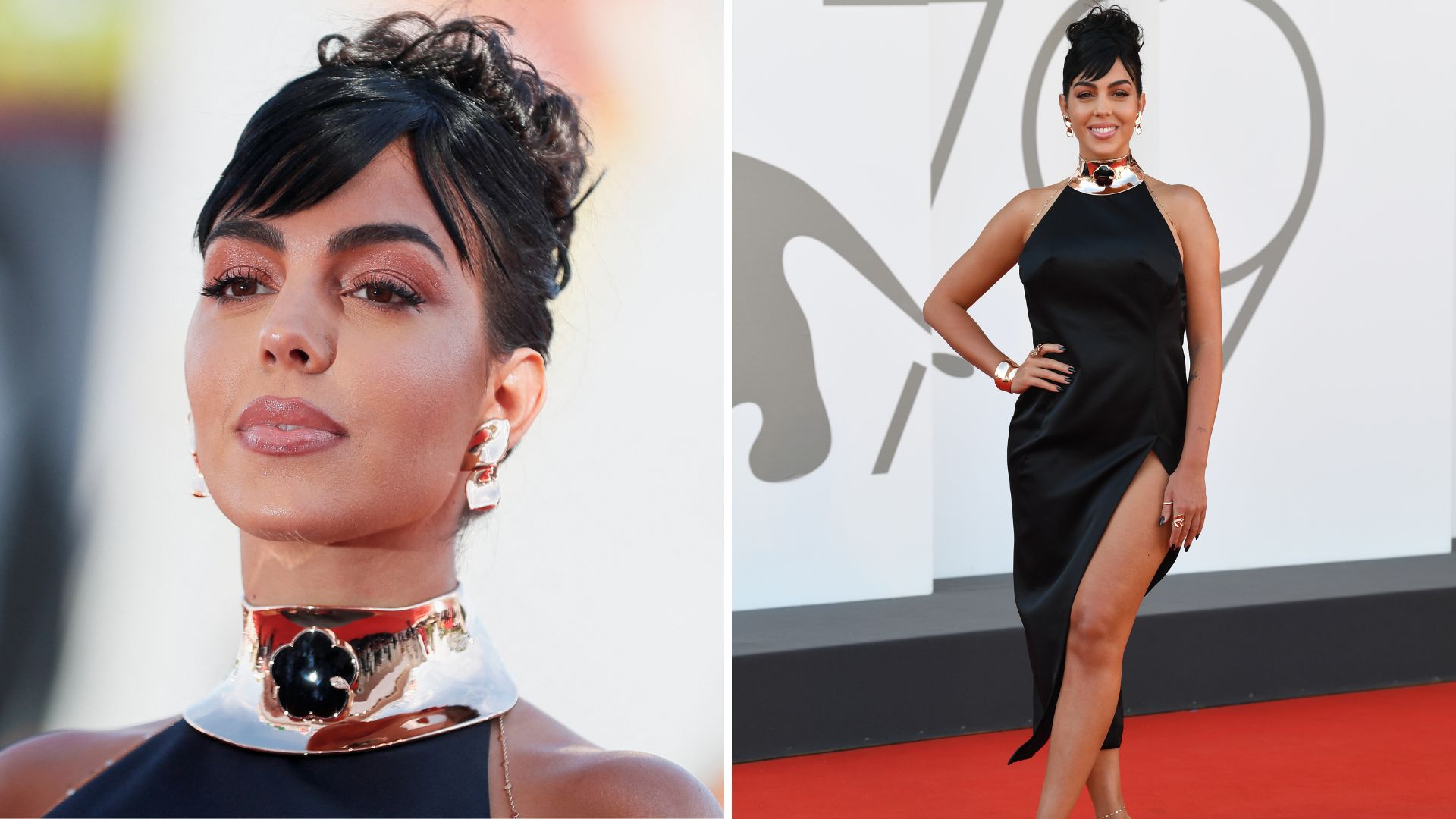 Georgina Rodríguez, pareja de Ronaldo, luce look de más de 19,000 dólares en el Festival de ...