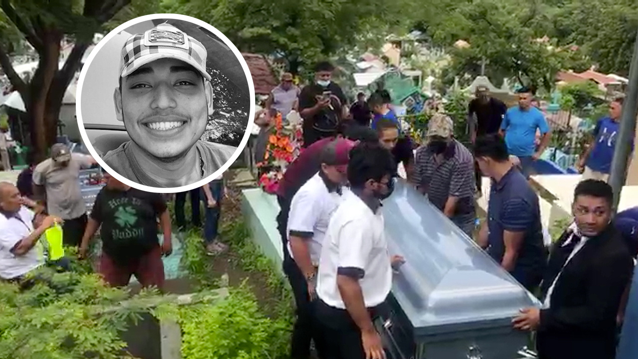 Entierro del joven asesinado en Alexandria, Luis Mejía en El Salvador ...