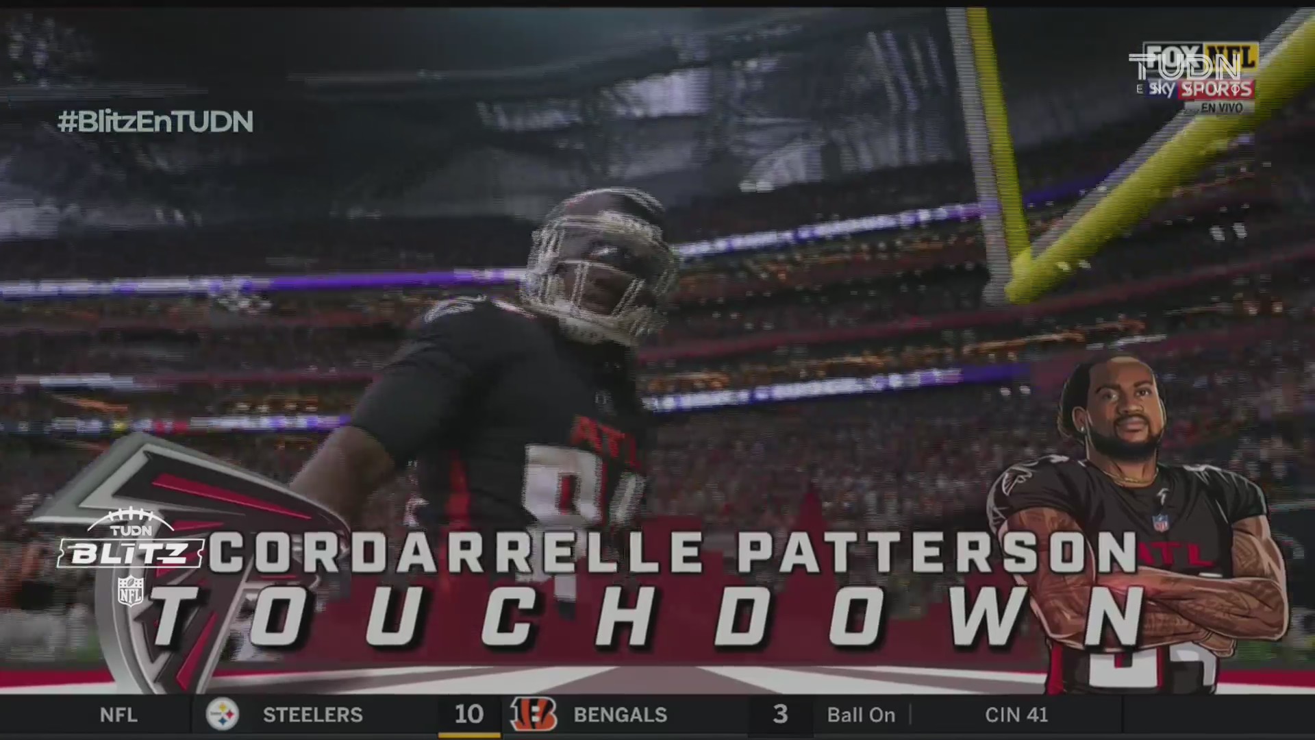 ¡Debe jalar las piernas! Patterson consigue la remontada para Falcons ...