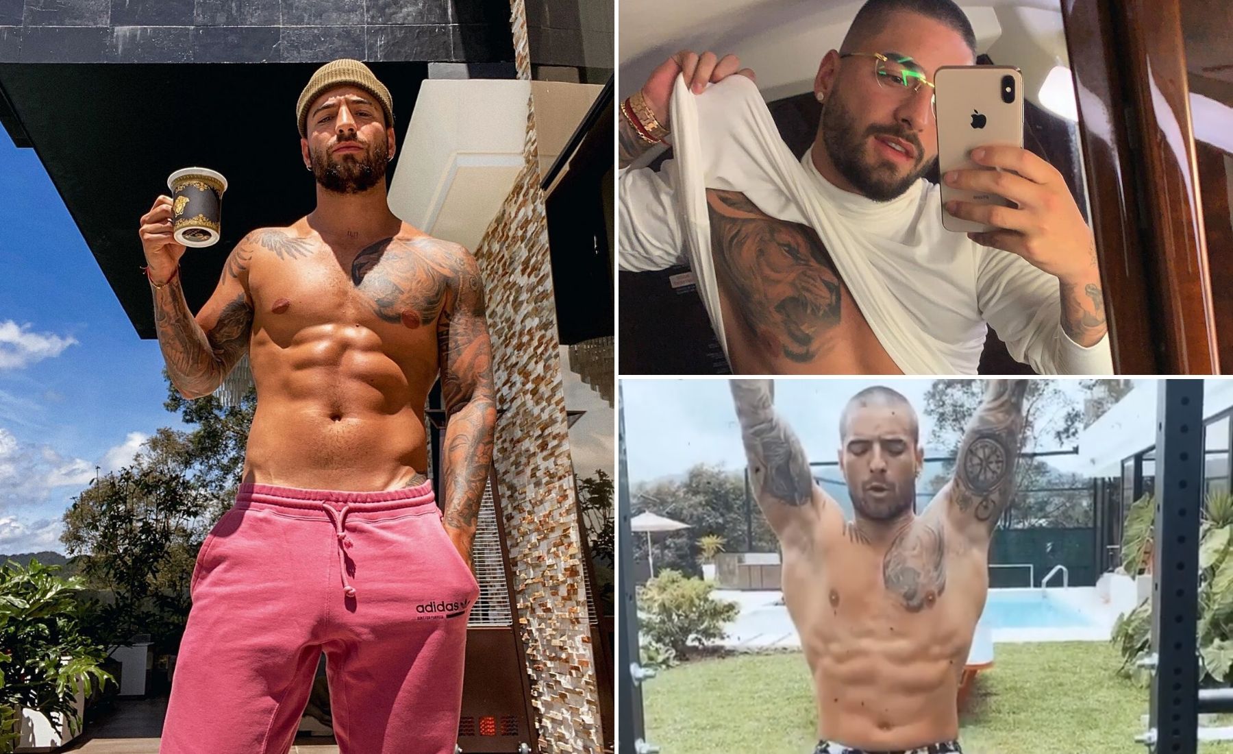 Maluma calienta Instagram al presumir su abdomen marcado | Telehit Home ...