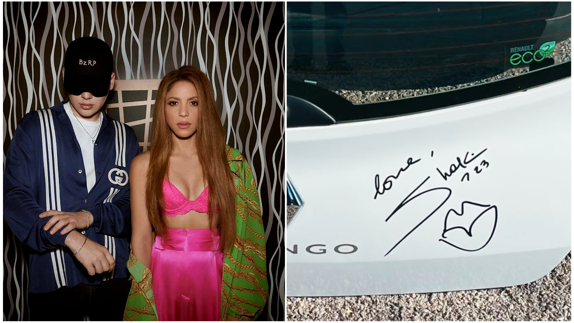 Shakira estampa su firma en un Twingo: fan viaja desde Italia con una puerta para que se la ...