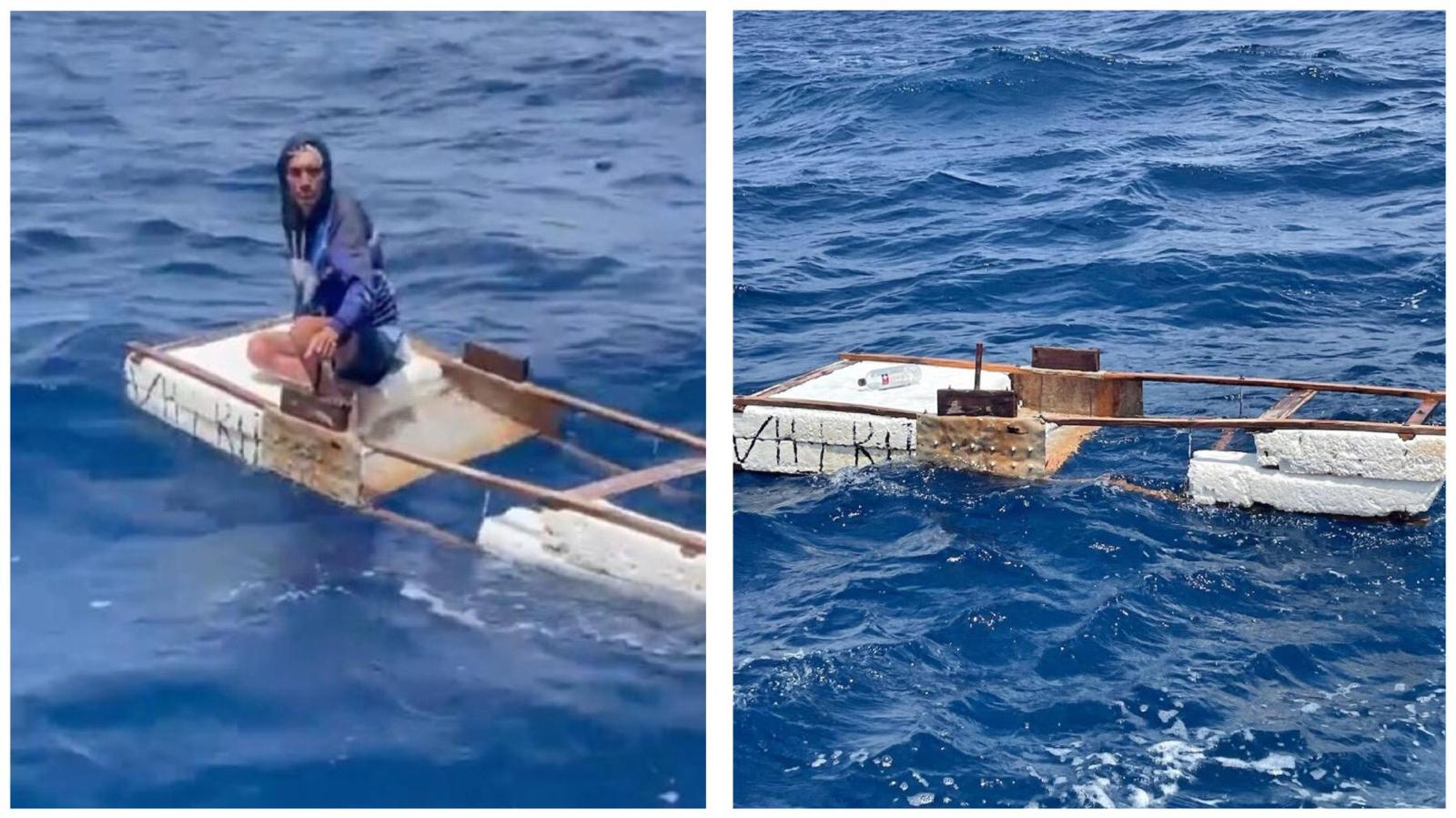 Balsero cubano sobrevive luego de 10 días a la deriva en una balsa en ...