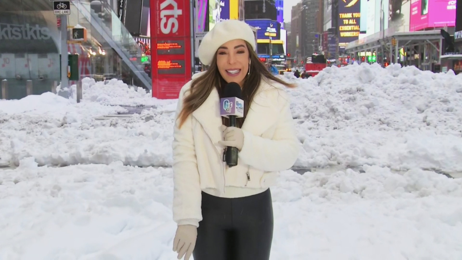 "La ciudad se ve romántica", dice Gelena Solano tras la nevada que ...