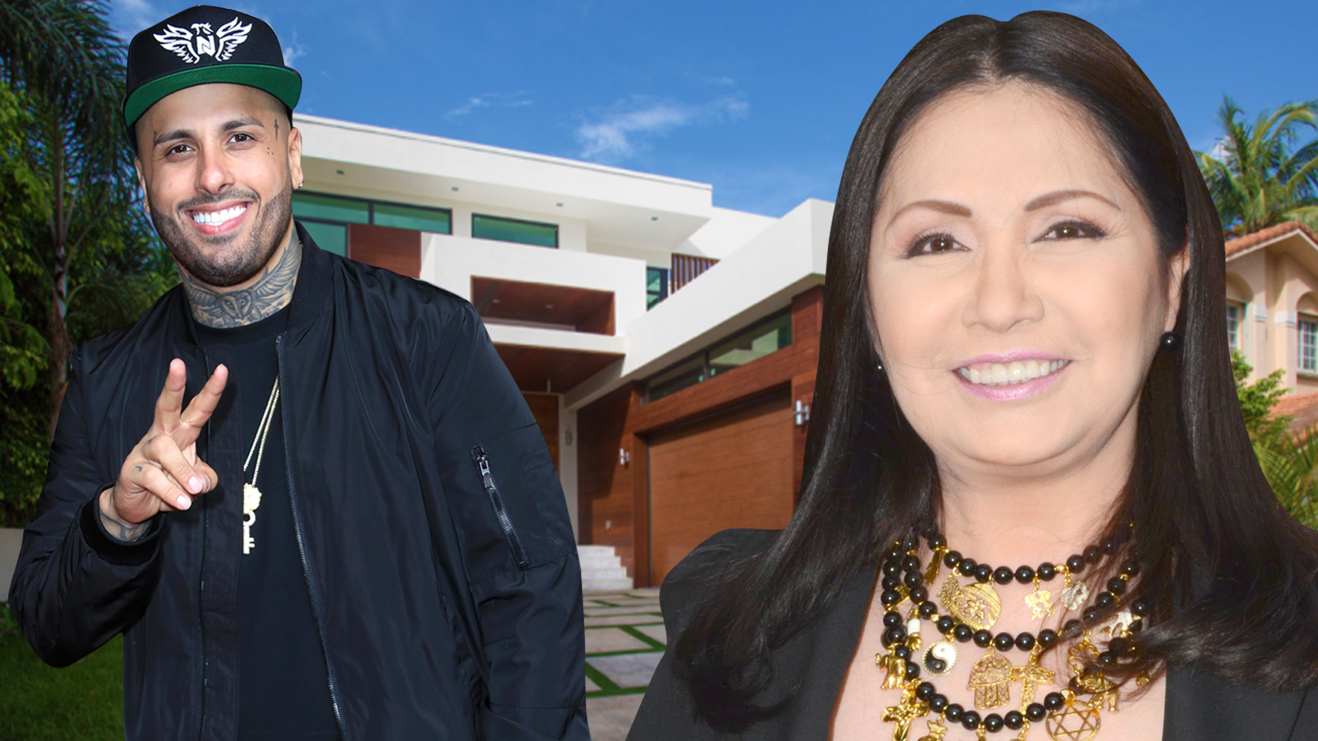 Ana Gabriel fue a visitar a Nicky Jam a su casa, y como no estaba, le ...