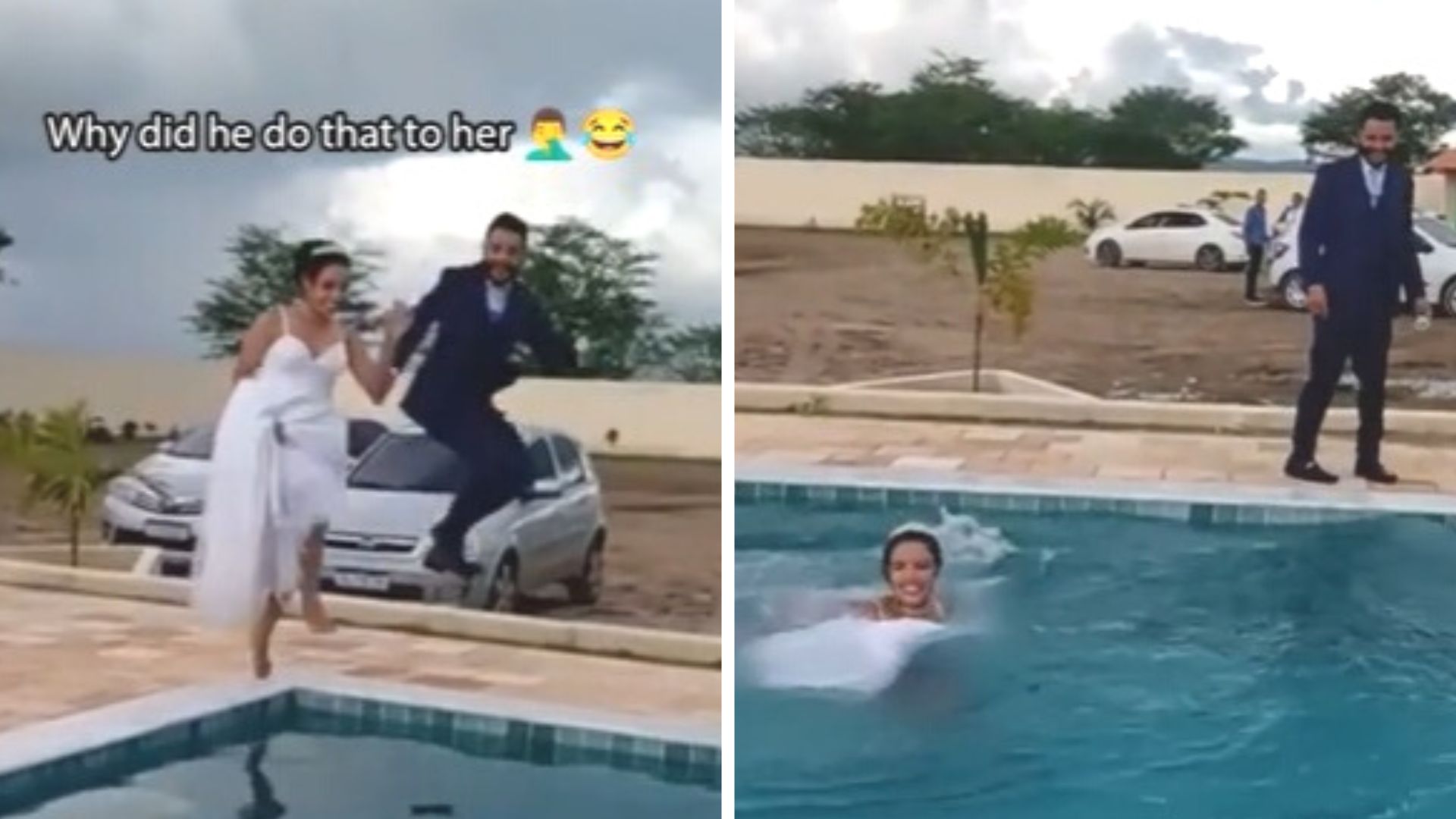 Novio hace broma pesada a su esposa el día de su boda: internautas piden divorcio de la pareja ...