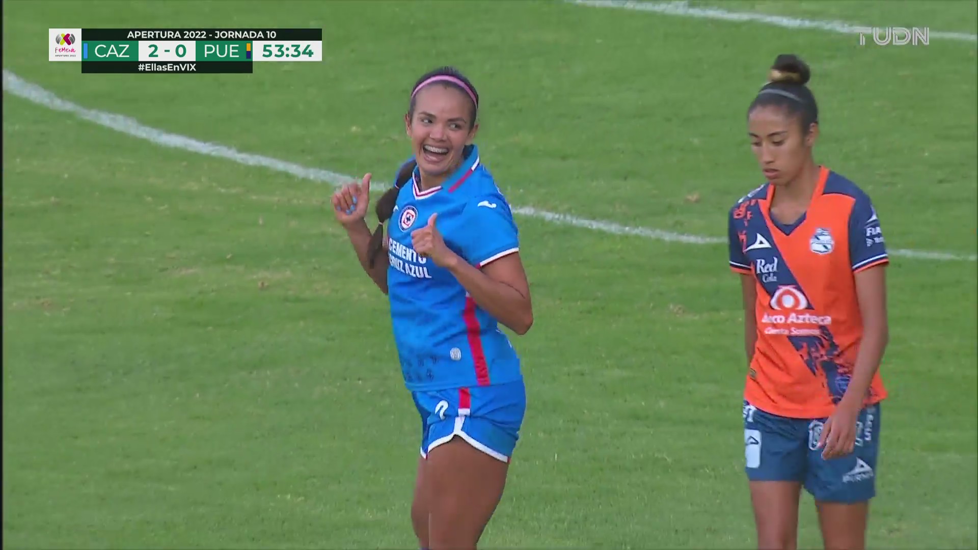 ¡Cayó el segundo! María Peraza la prende y anota el 2-0 de Cruz Azul ...