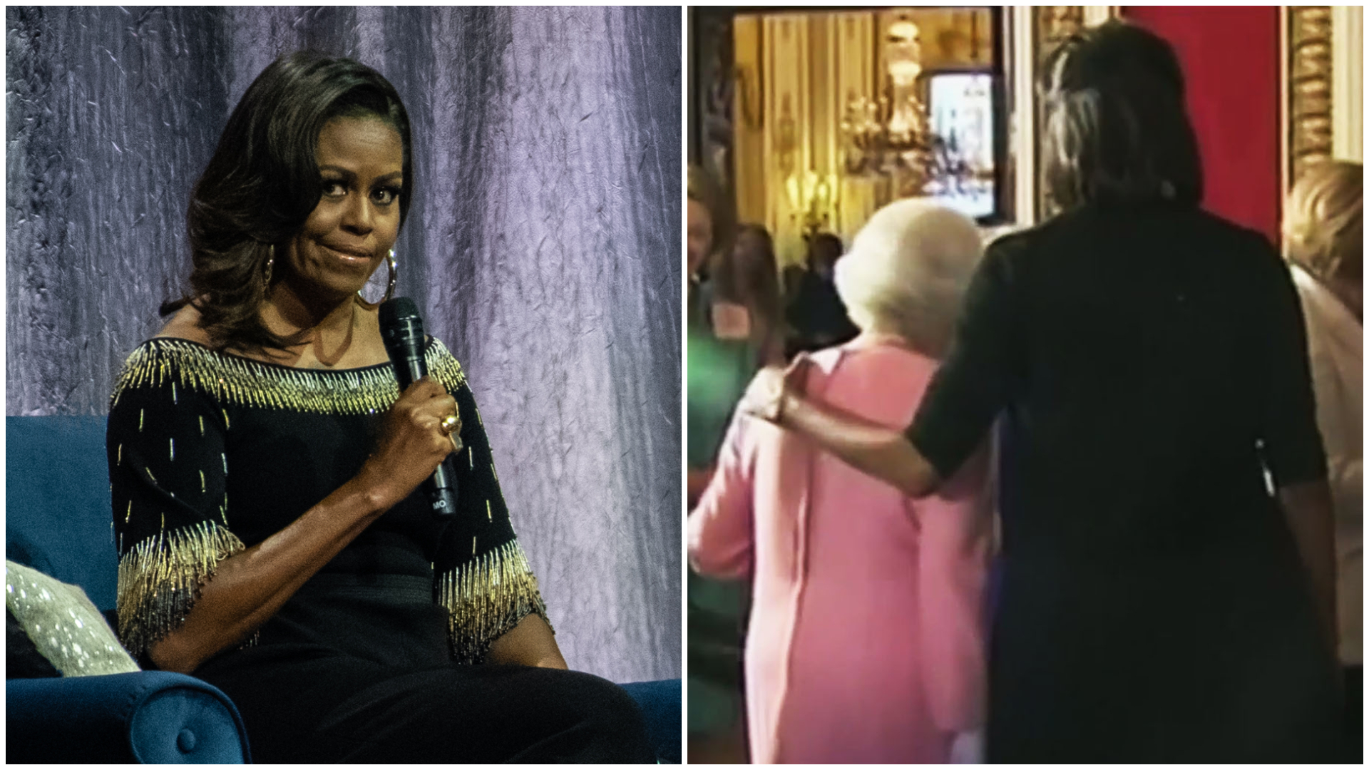 A 10 años del abrazo, Michelle Obama bromea sobre cómo rompió el ...