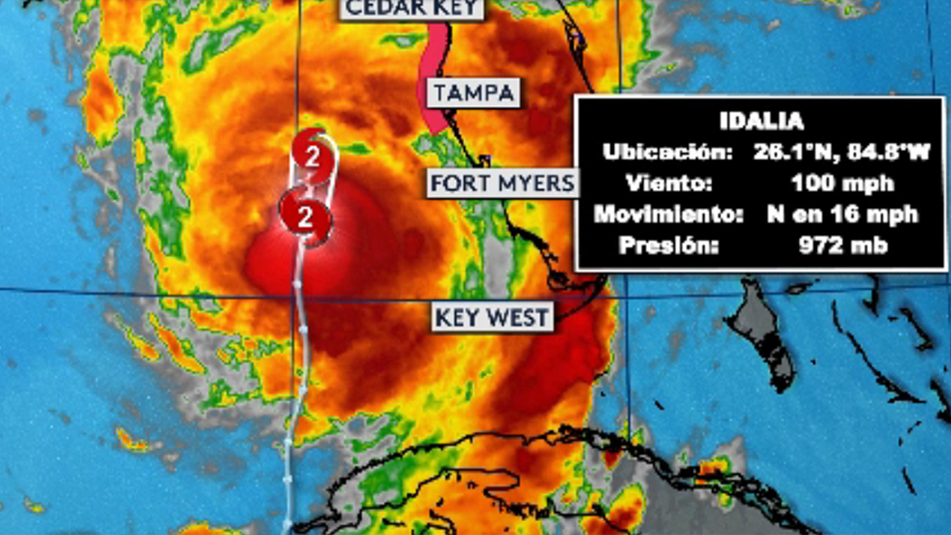 Idalia ya es un huracán categoría 1, amenaza Florida con marejadas ...