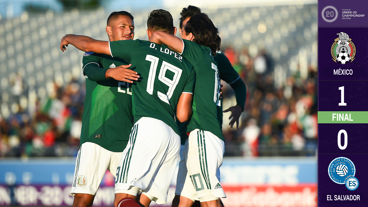 México Sub-20 vence al Salvador en el Premundial de Concacaf y obtiene ...