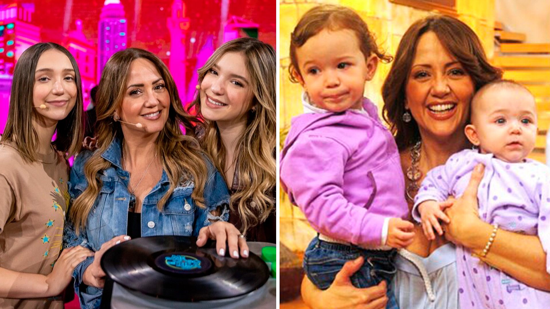 Andrea Legarreta reacciona al tierno baile de Mía y Nina cuando eran ...