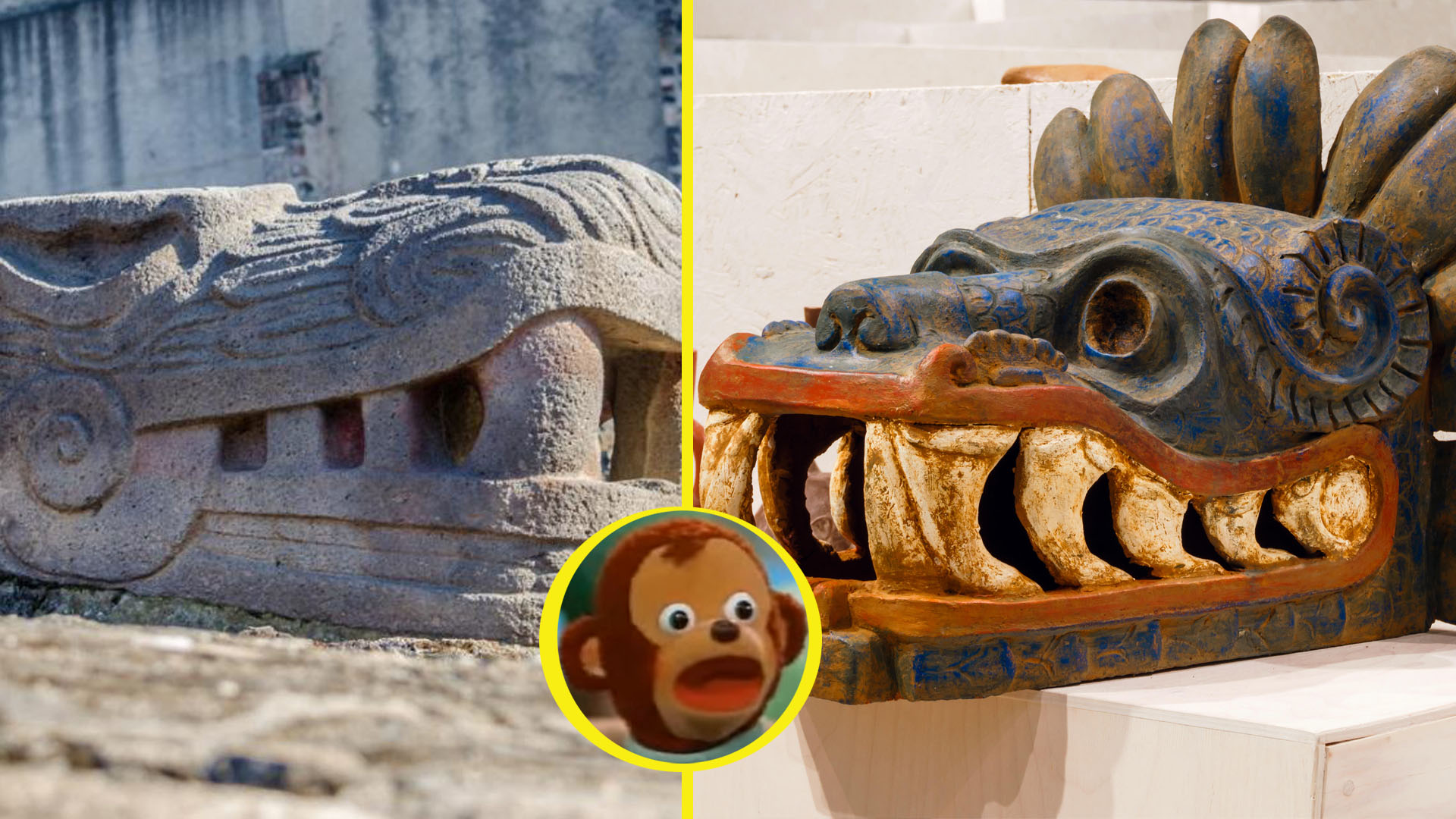 Serpiente azteca gigante queda al descubierto tras terremoto (foto ...