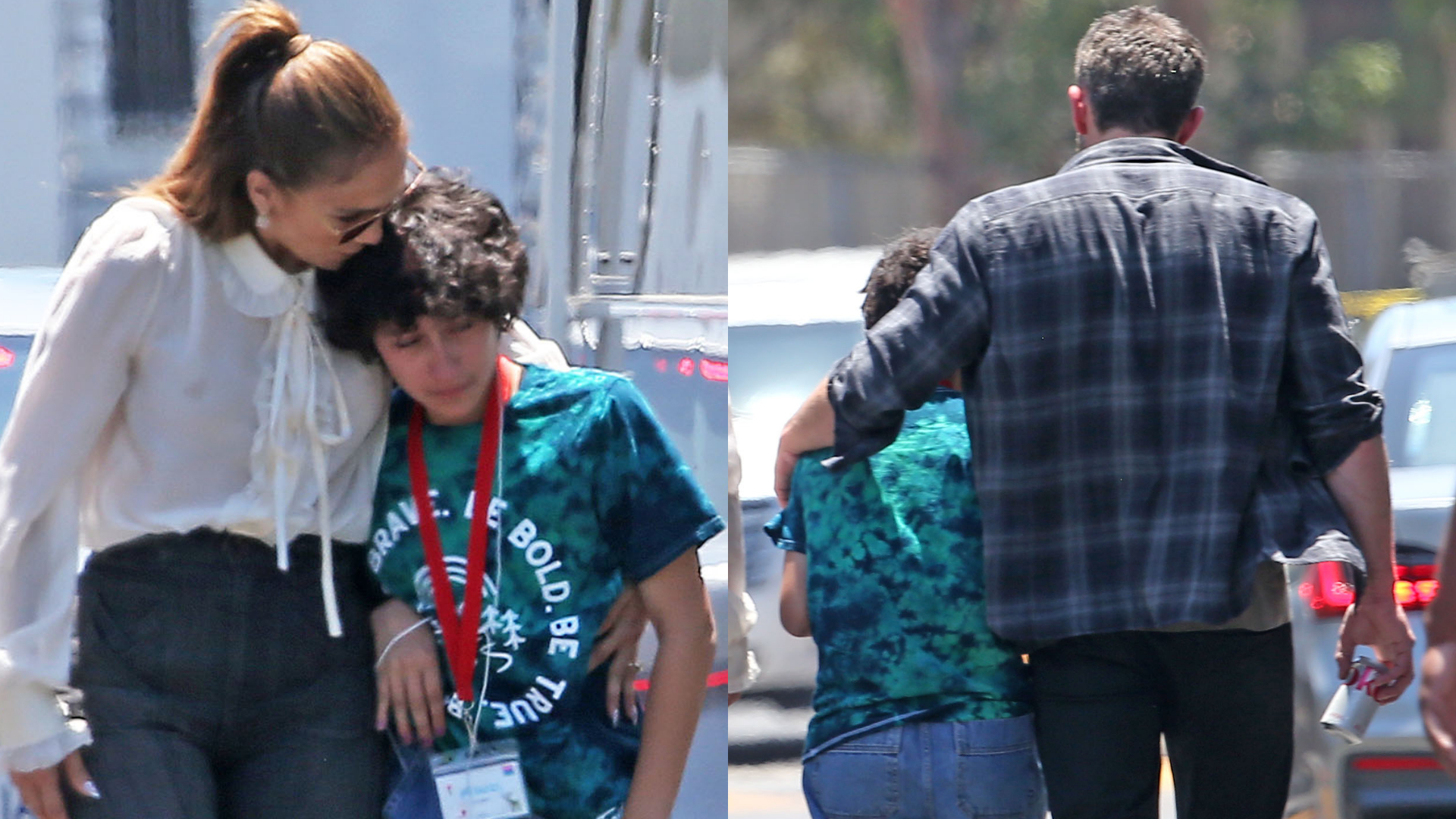 Emme y Jennifer López: la cantante y Ben Affleck la apapachan luego de ...