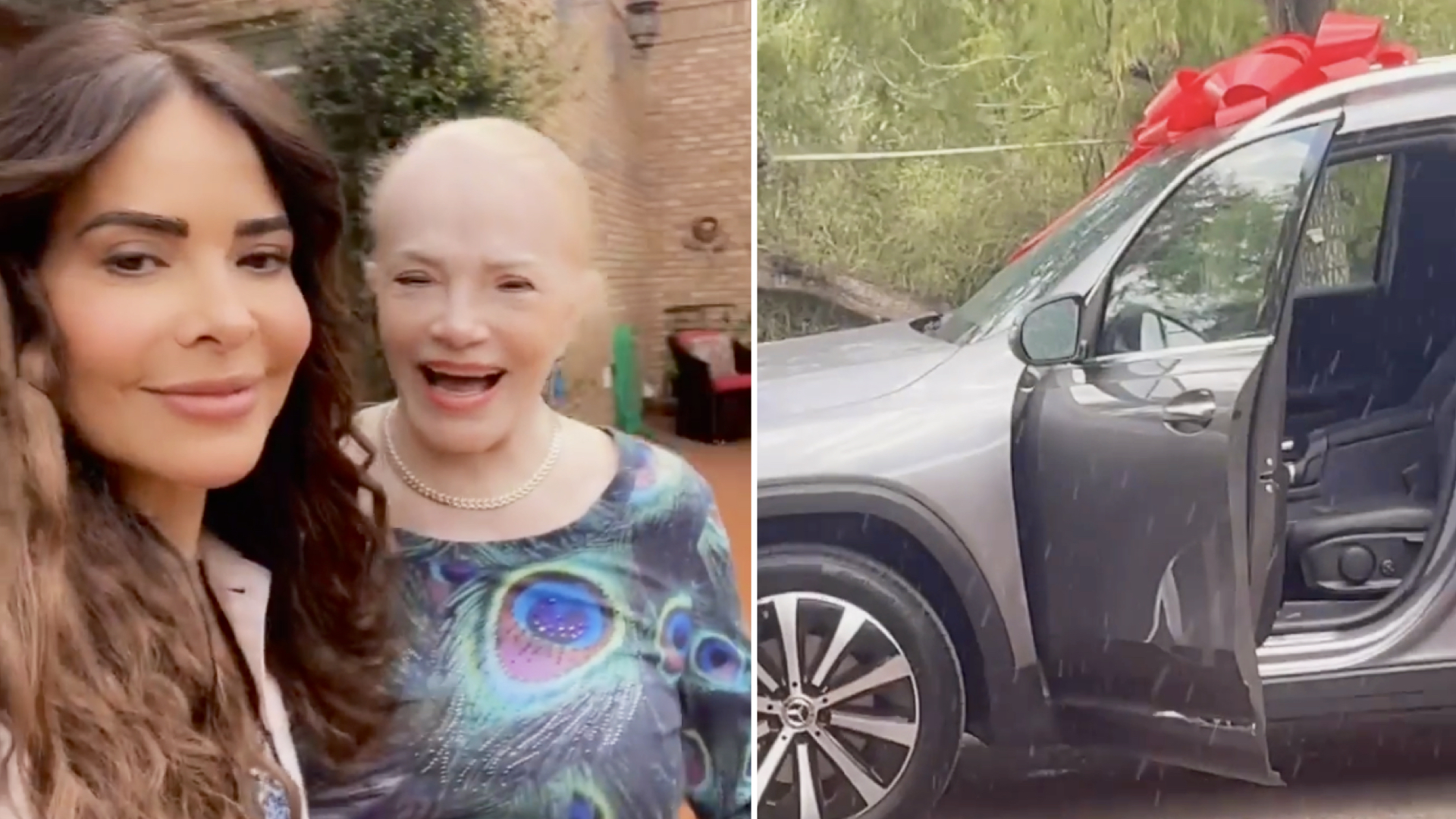 La mamá de Gloria Trevi grita eufórica al ver la lujosa camioneta que le dio su hija por sus 73 ...