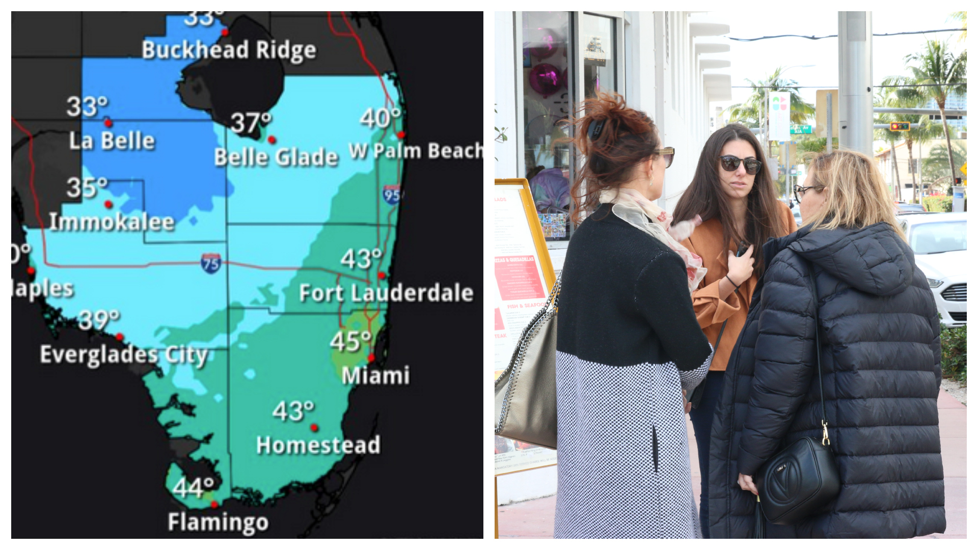 El frío llega a Miami mientras hay aviso por helada en algunas zonas ...