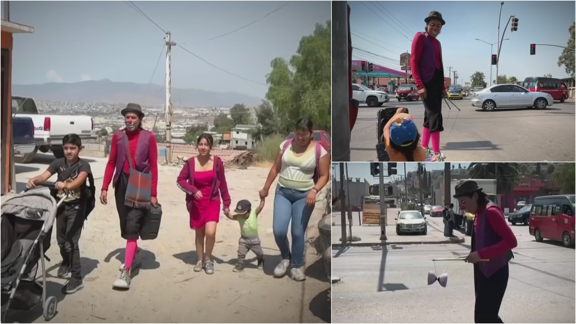 Hombre que trabaja como payaso en las calles lucha por sacar adelante ...