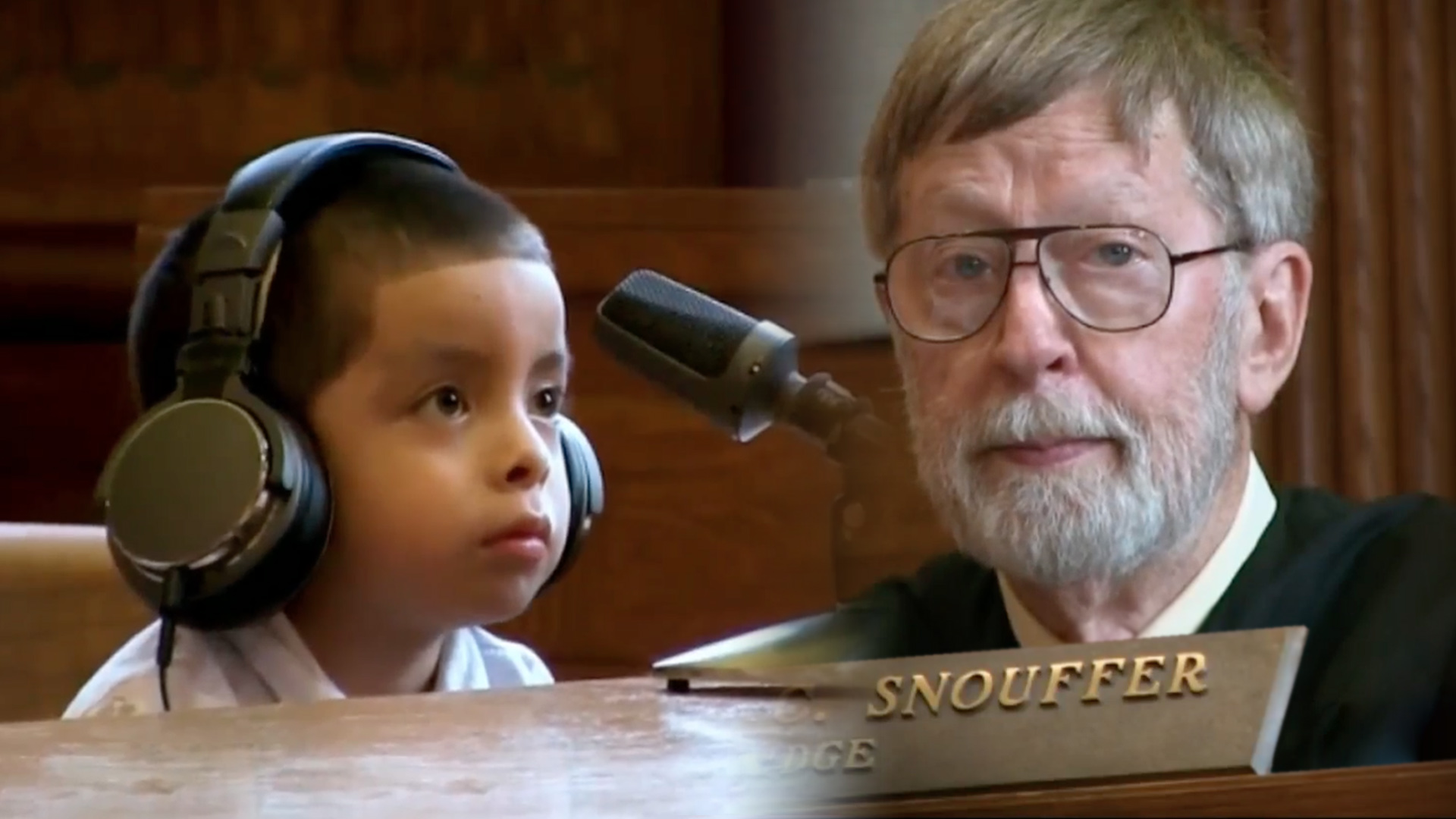 Solos en una corte: este video refleja el drama de los niños ...