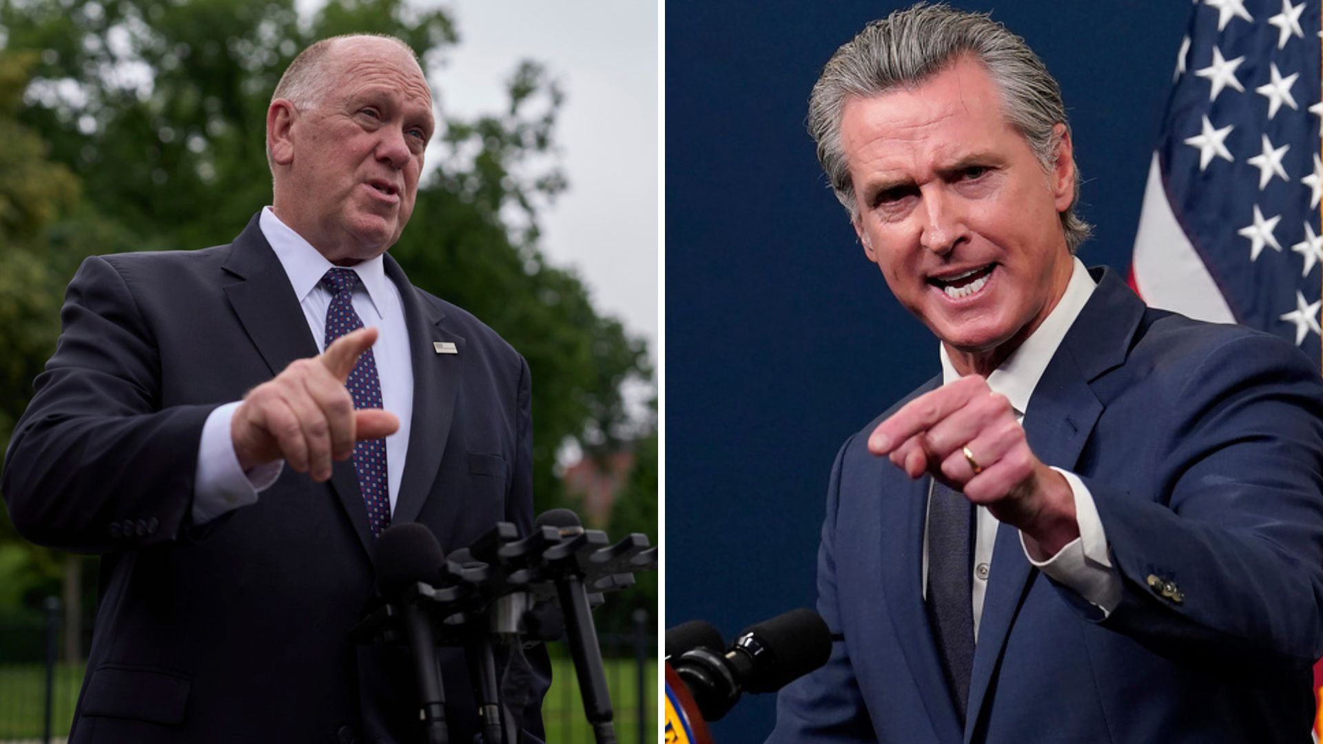 “Arréstame”: Gavin Newsom responde a las amenazas de arresto del zar de la frontera Tom Homan ...