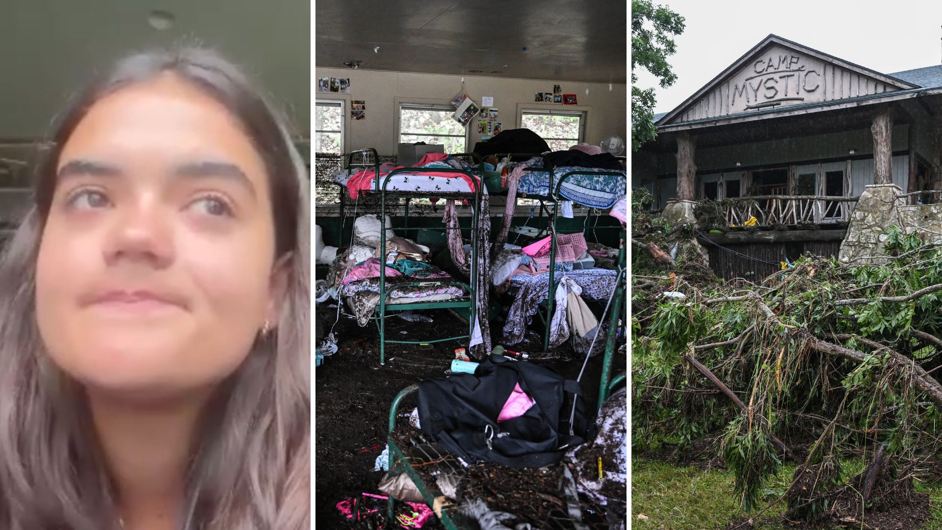 Silvana Garza Valdez narra cómo fue que sobrevivió a la inundación de su campamento tras el ...