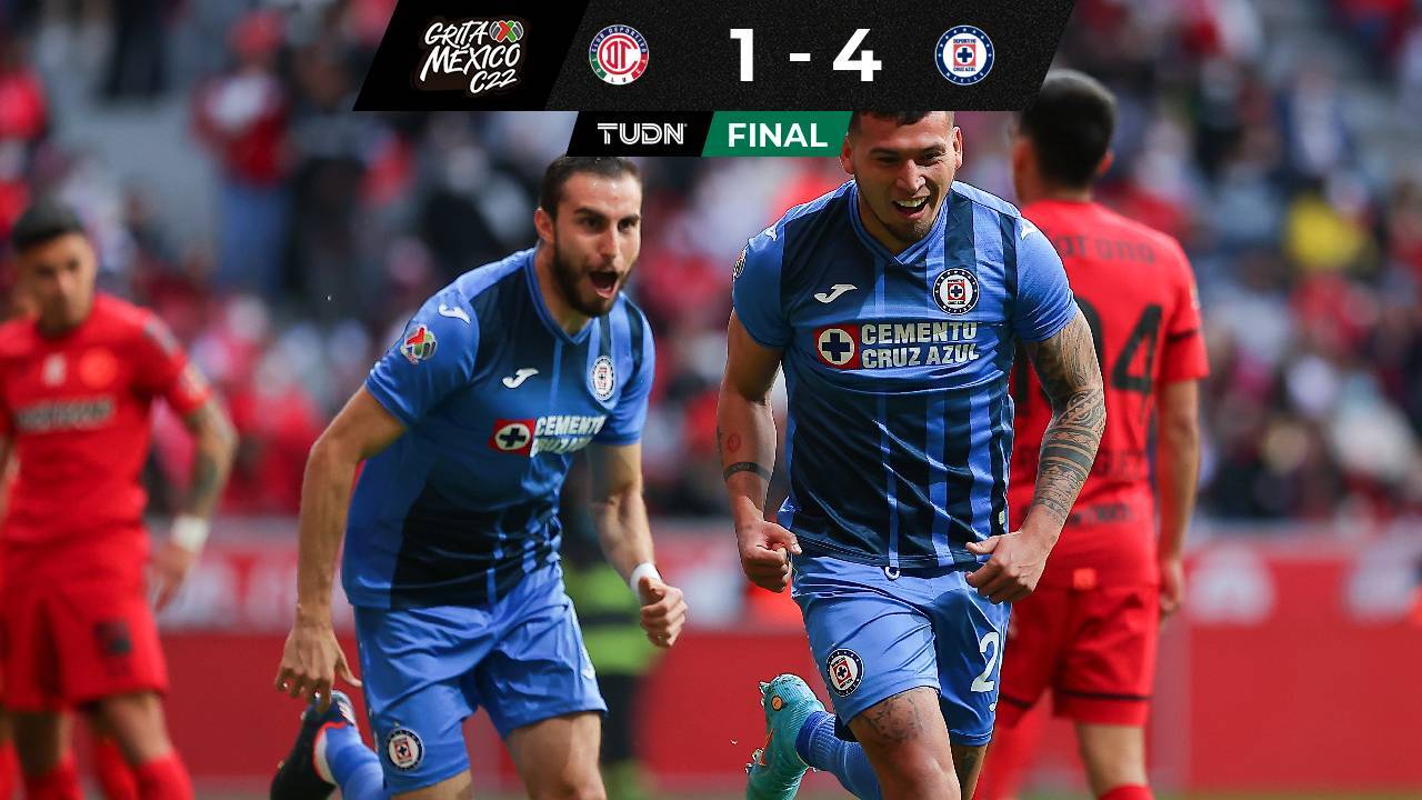 Resumen | Cruz Azul aplasta a Toluca con Santi Giménez goleador ...