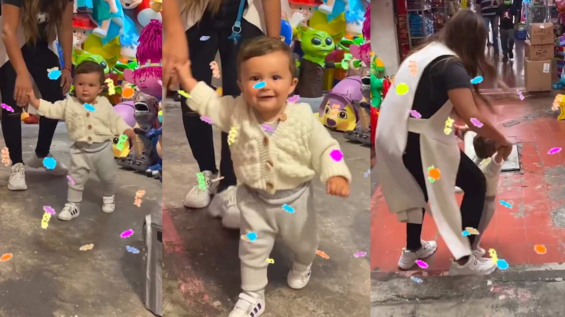 Mariana Echeverría comparte tierno video de Lucca eligiendo piñata de ...